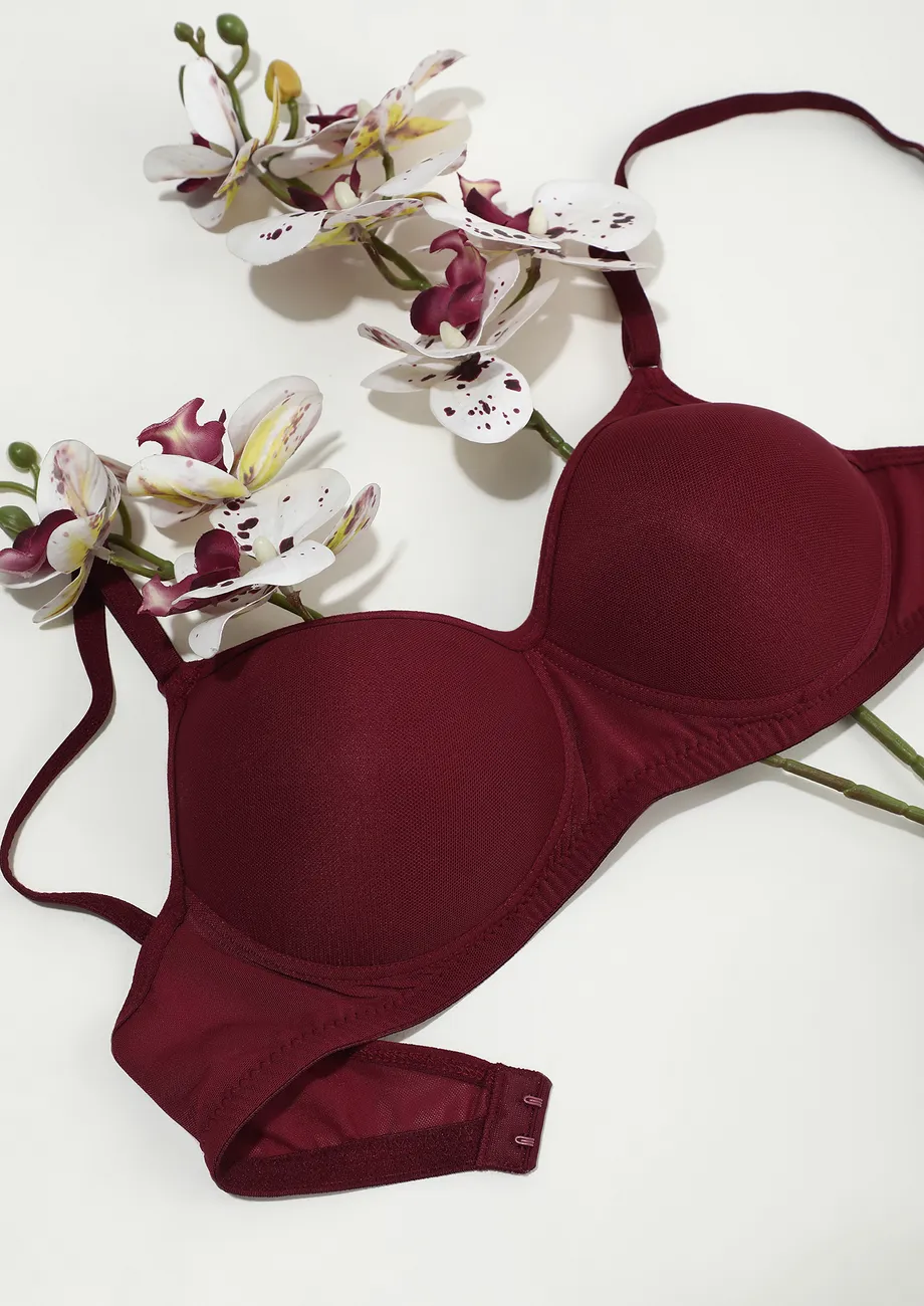 Buy MY DAILY COMFORT MAROON PADDED NON WIRED BRA for Women Online in India