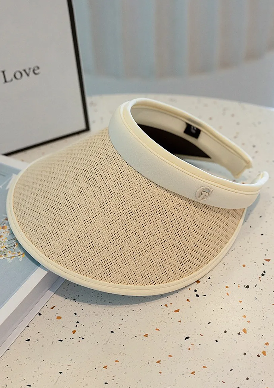 Buy CONTRAST EDGE BEIGE SUNVISOR CAP for Women Online in India