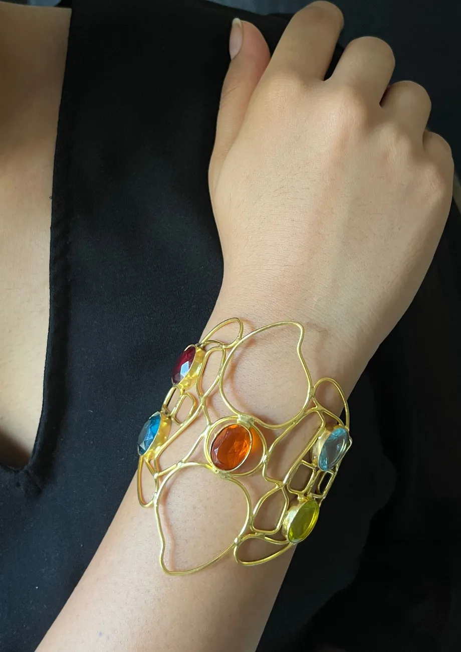 Buy Western Gold Plated Wired Free Size Bracelet for Women Online in India