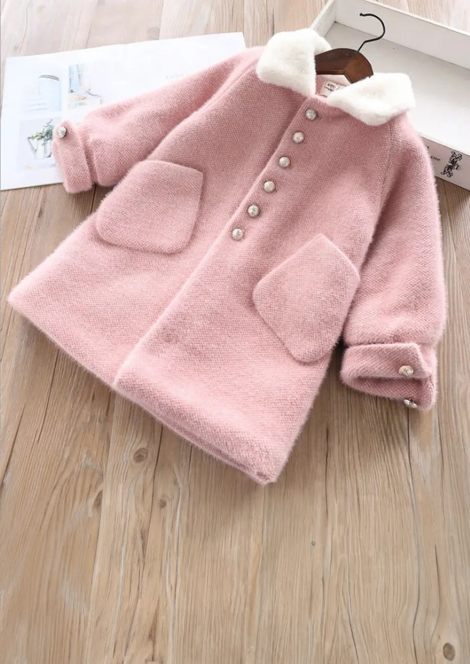 Buy Girls Pink Quilted-inside Coat for Women Online in India