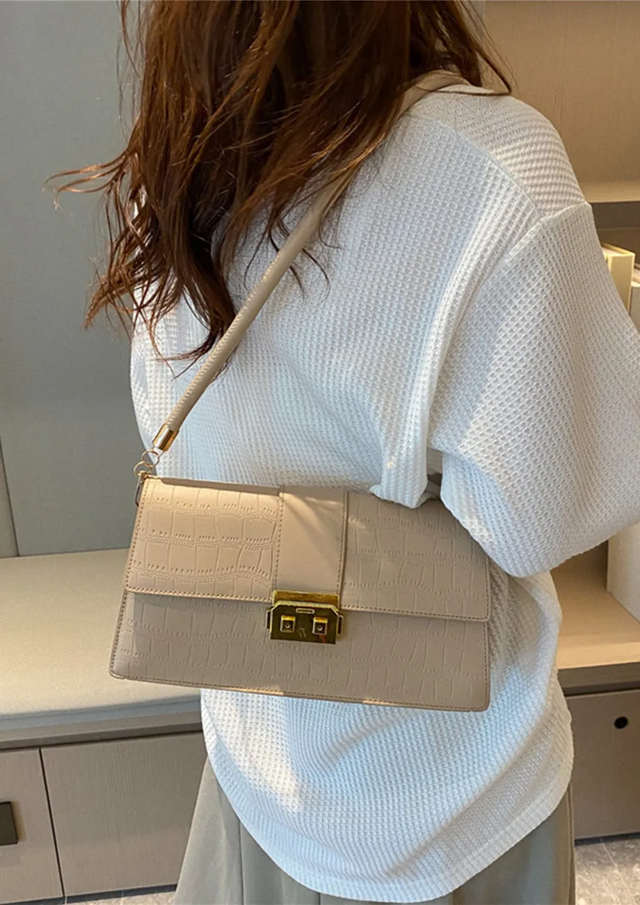 Buy TEXTURED RECTANGULAR FRONT FLAP SHOULDER BAG for Women Online in India