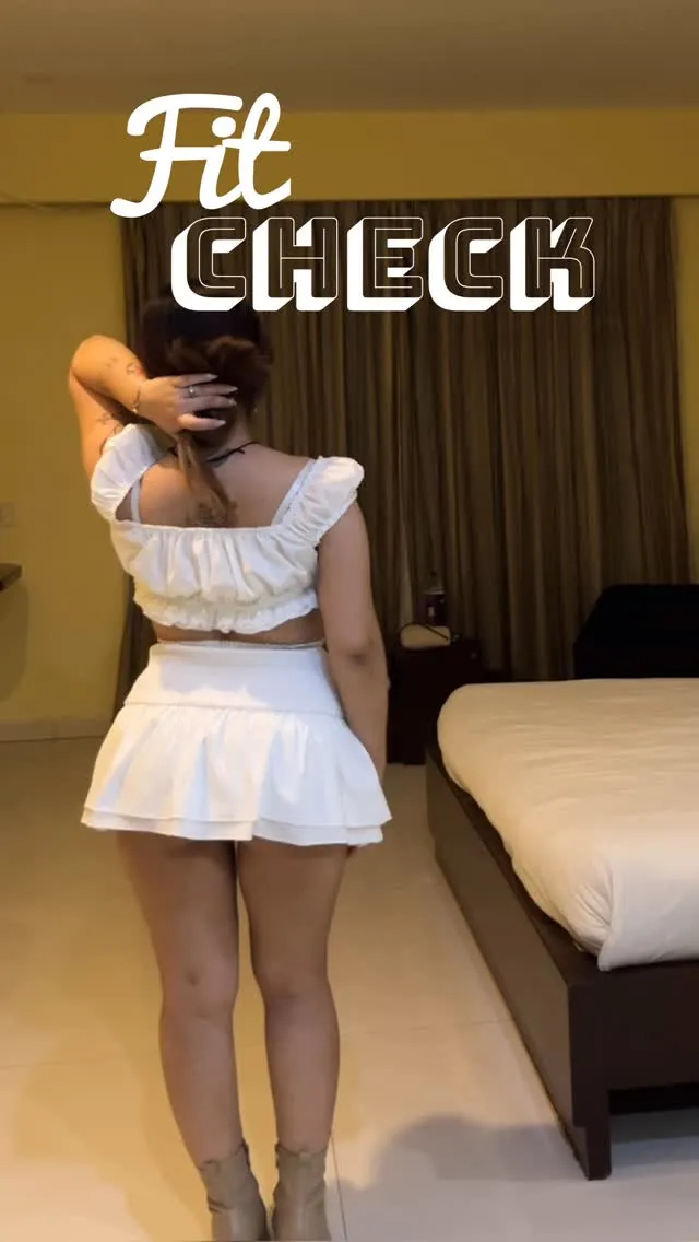 Buy White Cropped Blouse And Mini Skirt for Women Online in India